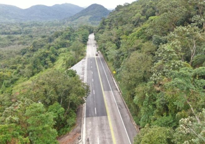 Ubatuba anuncia conclusão de obra do km 33 da BR-101