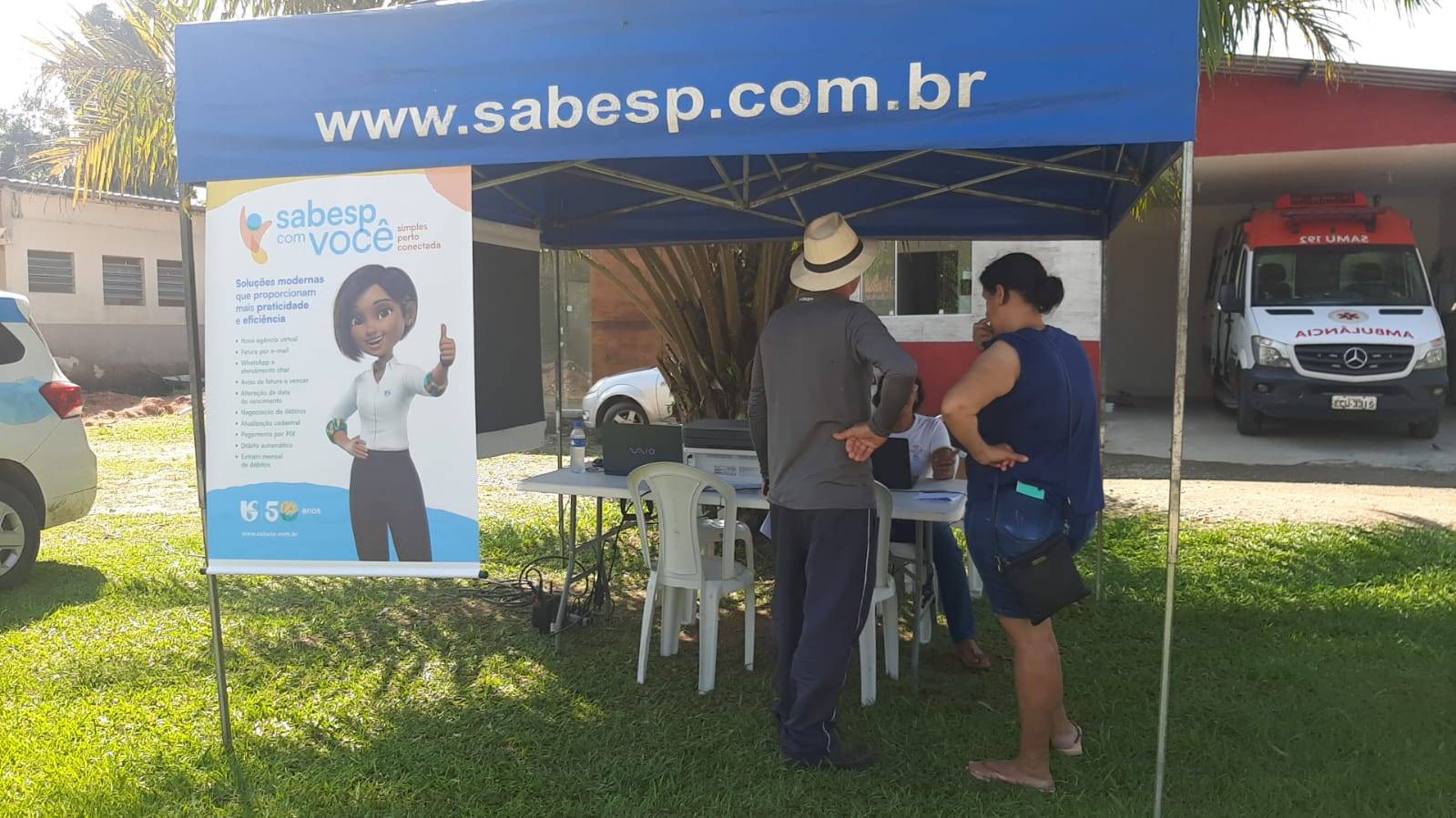 Ubatuba: Posto de atendimento da Sabesp realiza atendimentos no Estufa ...